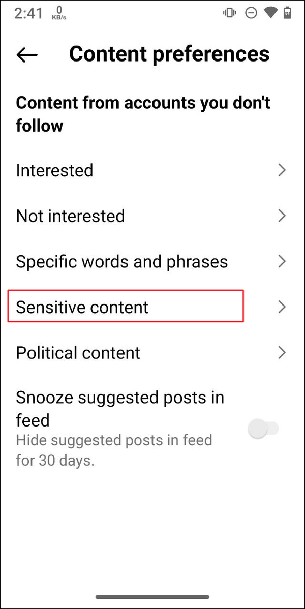 How to filter out content on Instagram
