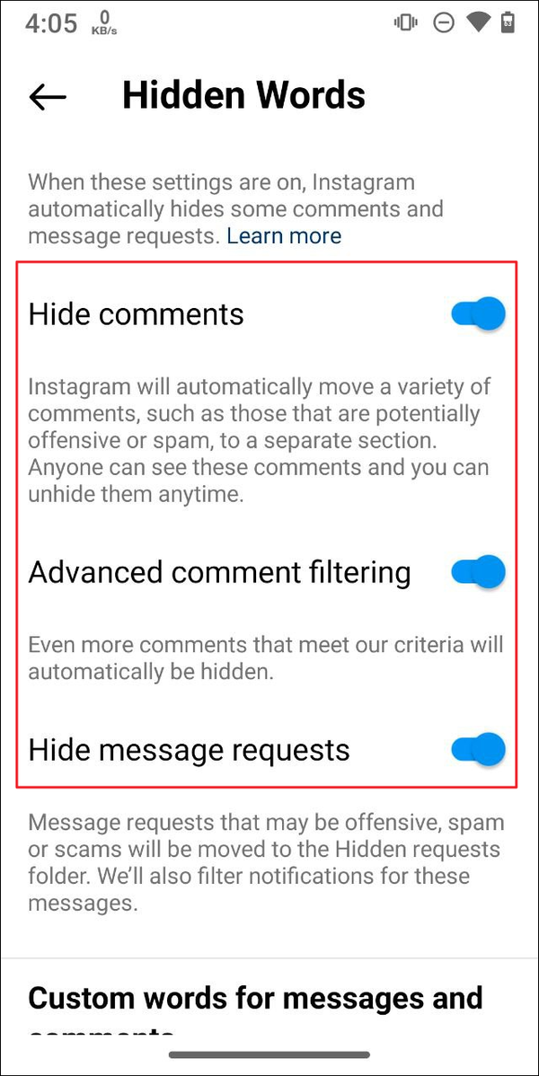 How to filter out content on Instagram