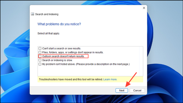 How to fix Outlook search when it's not working
