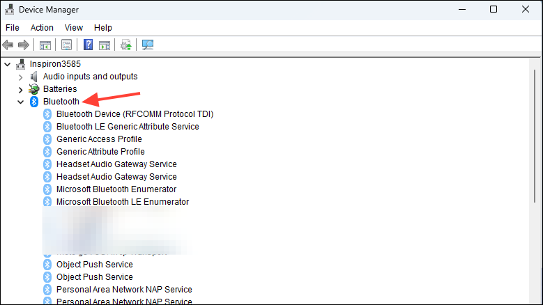 How to fix Bluetooth devices not showing up in Device Manager on Windows