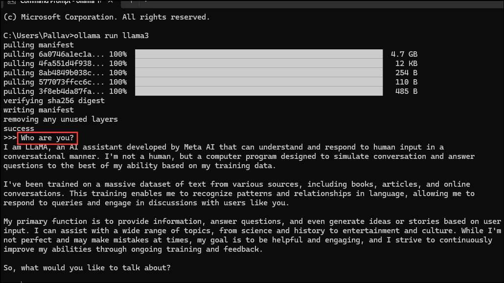 What is Ollama and how to use it on Windows