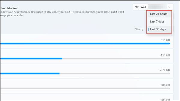 How to monitor your internet data usage on Windows 11