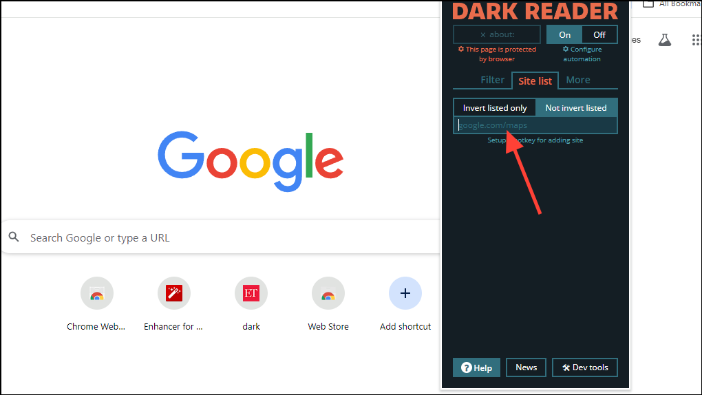 How to forcefully enable dark mode for all websites in Google Chrome