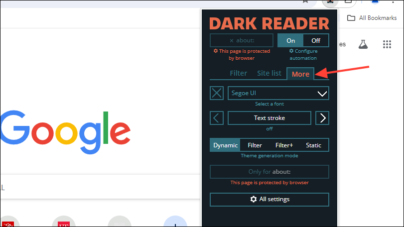 How to forcefully enable dark mode for all websites in Google Chrome