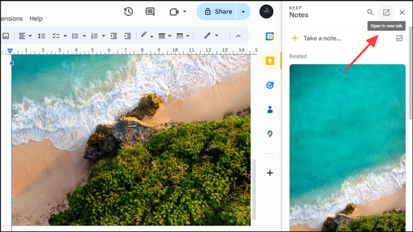 How to download an image from a Google Docs document