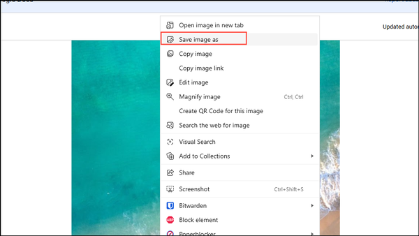 How to download an image from a Google Docs document