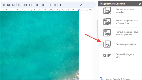 How to download an image from a Google Docs document