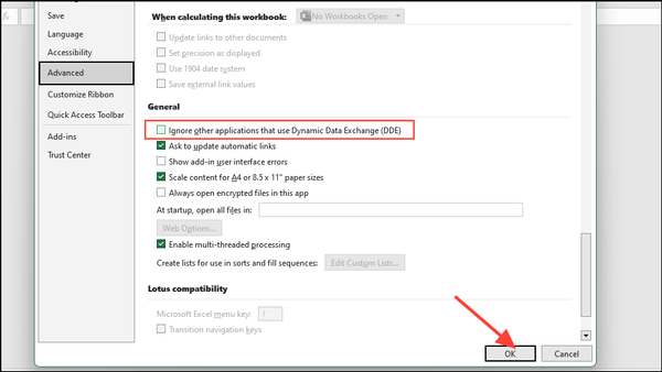 How to fix 'There isn't enough memory to complete this action' error in Excel