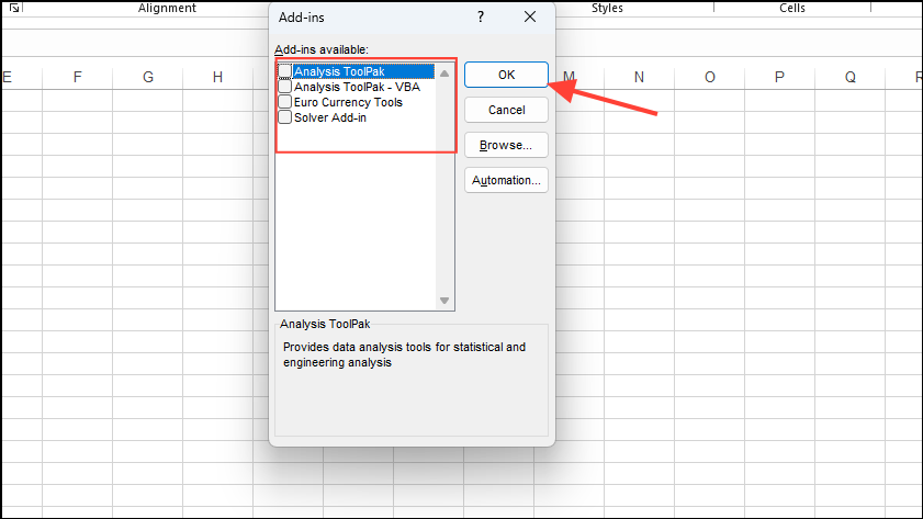 How to fix 'There isn't enough memory to complete this action' error in Excel