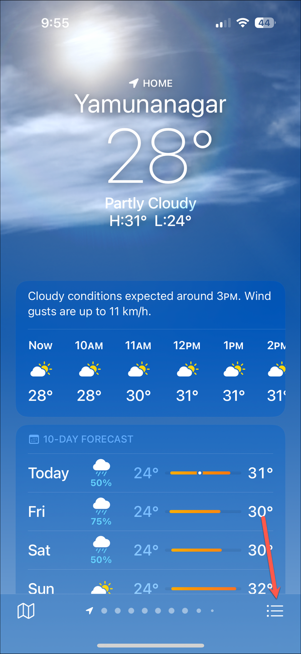 How to set up rain alerts with the Weather app on iPhone