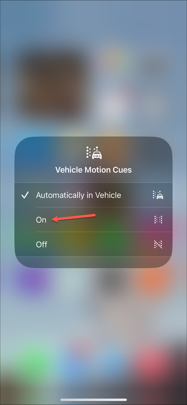 How to prevent motion sickness with Vehicle Motion Cues in iOS 18