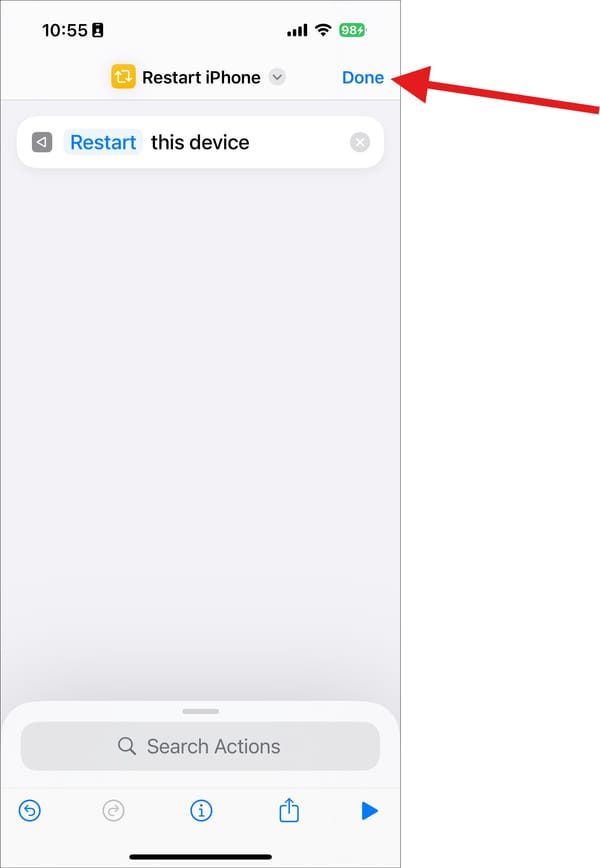 How to add 'Restart iPhone' shortcut to Control Center in iOS 18