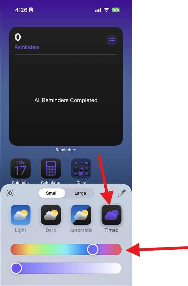How to change icon color on iPhone in iOS 18