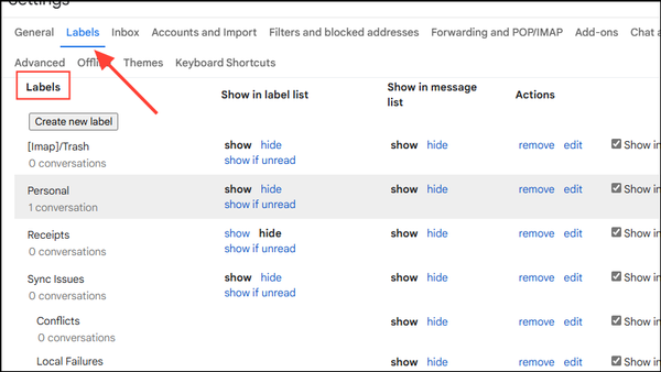 How to delete Labels in Gmail