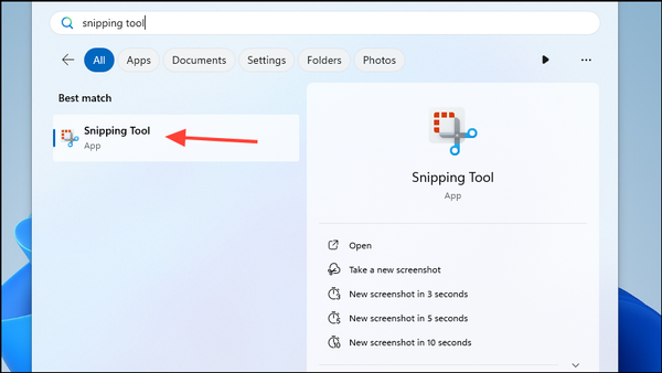 How to take a screenshot on Windows 11 without Print Screen button