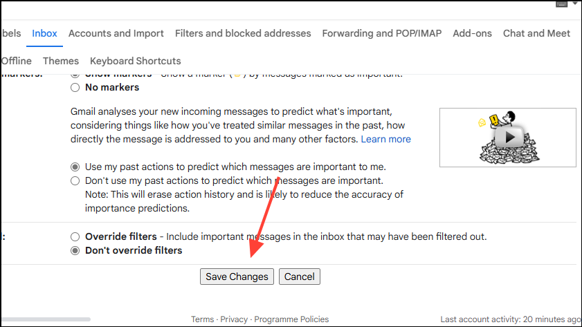 How to fix when Gmail emails are being hidden