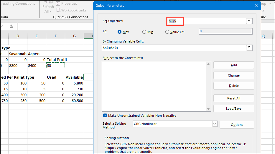 How to use Solver in Excel