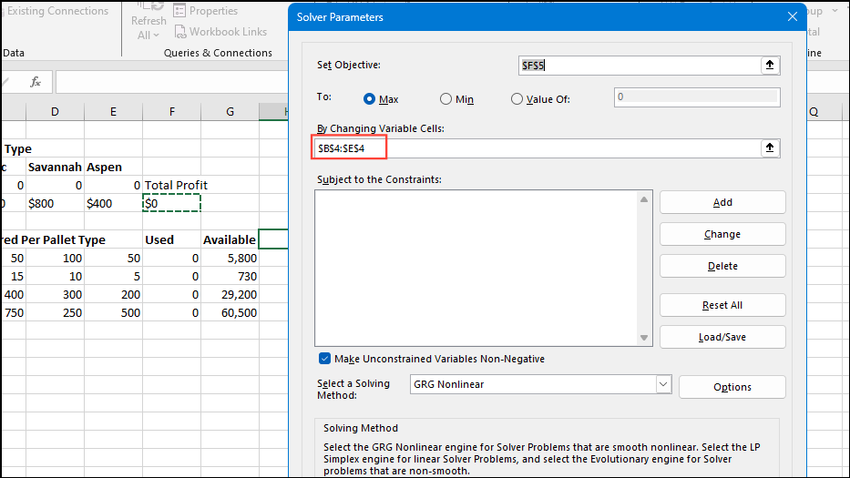 How to use Solver in Excel