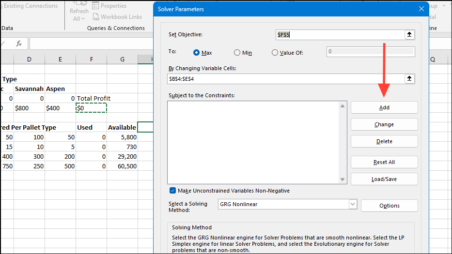 How to use Solver in Excel