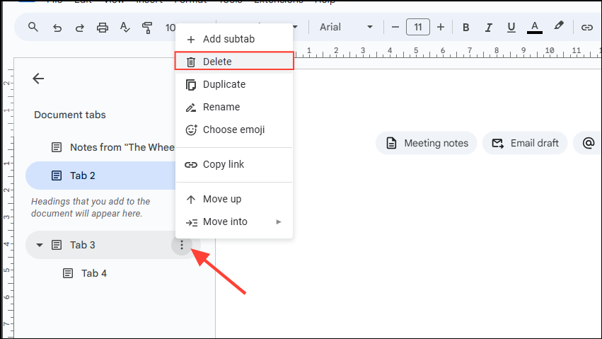 How to use Tabs in Google Docs for better organization