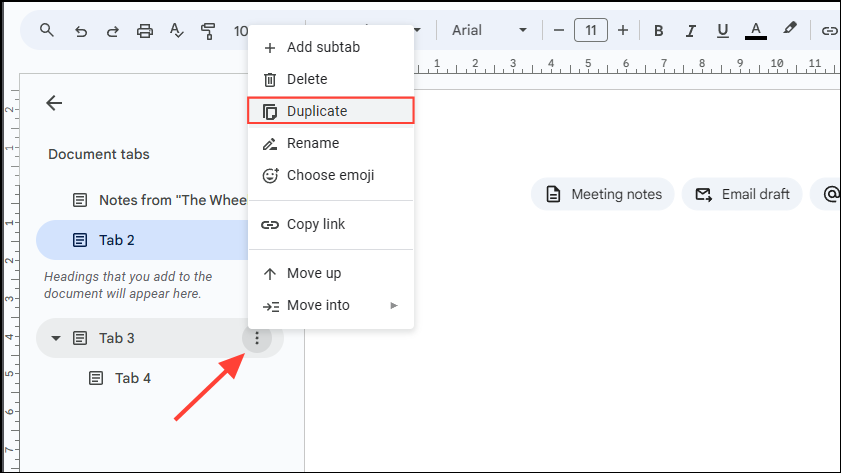 How to use Tabs in Google Docs for better organization