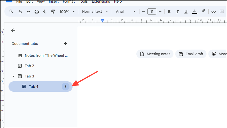 How to use Tabs in Google Docs for better organization