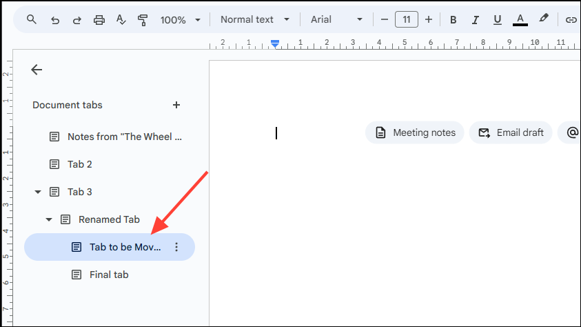 How to use Tabs in Google Docs for better organization