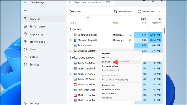 How to clear memory on Windows 11
