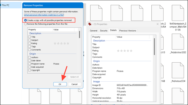 How to remove location data from photos