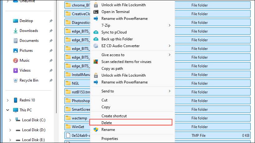 How to clear memory on Windows 11