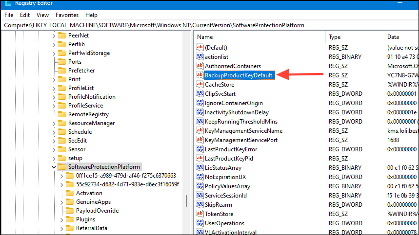 How to find Windows 11 product key using CMD