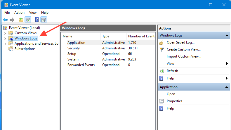 How to check crash logs in Windows 11