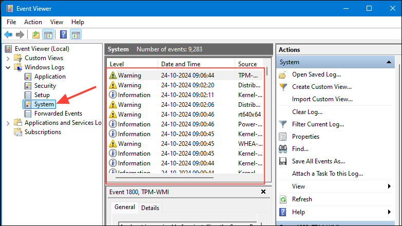 How to check crash logs in Windows 11