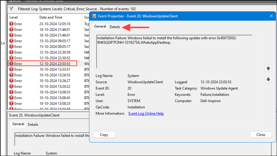 How to check crash logs in Windows 11