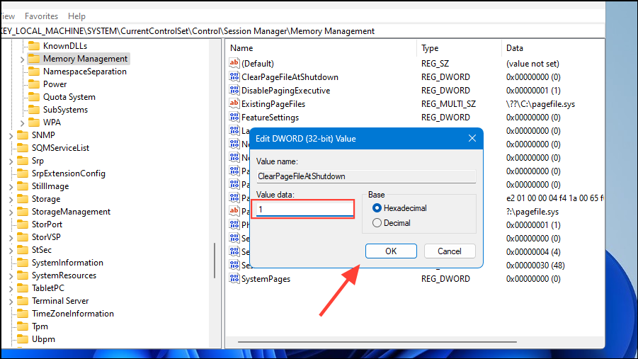 How to clear memory on Windows 11