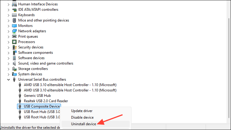 How To Fix Usb Composite Device Driver Error In Windows 11