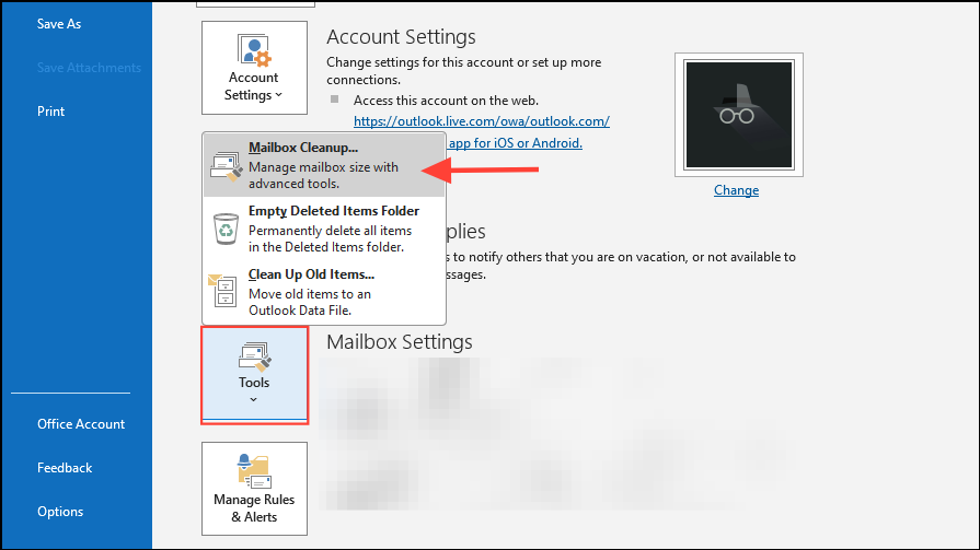 How to fix Outlook freezing when searching emails or contacts