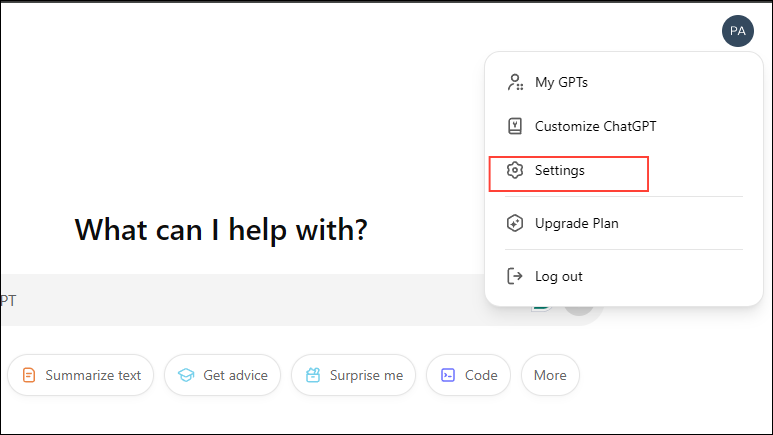How to clear ChatGPT memory