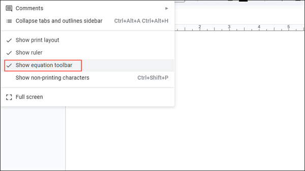 How to type Math equations in Google Docs