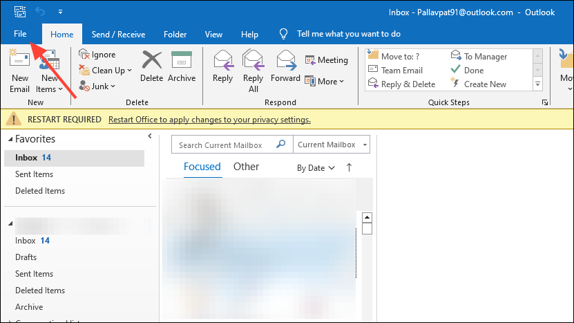 How to fix Outlook freezing when searching emails or contacts