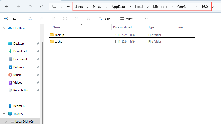 How to fix OneNote "You’re out of disk space" error