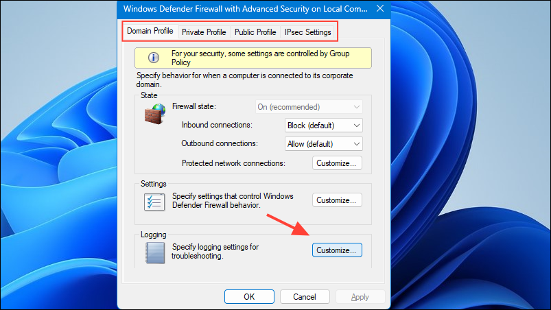 How to check if Windows Firewall is blocking an app