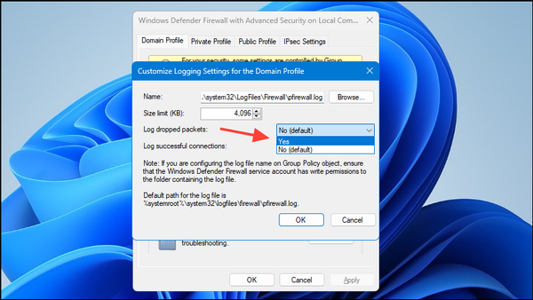 How to check if Windows Firewall is blocking an app