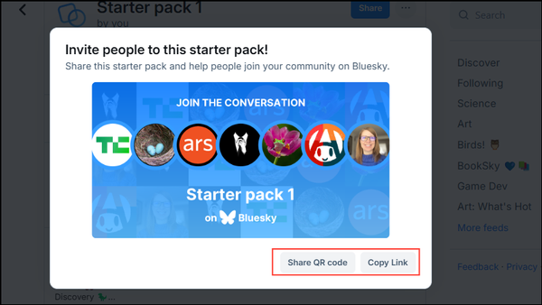 What are starter packs on Bluesky and how to use them
