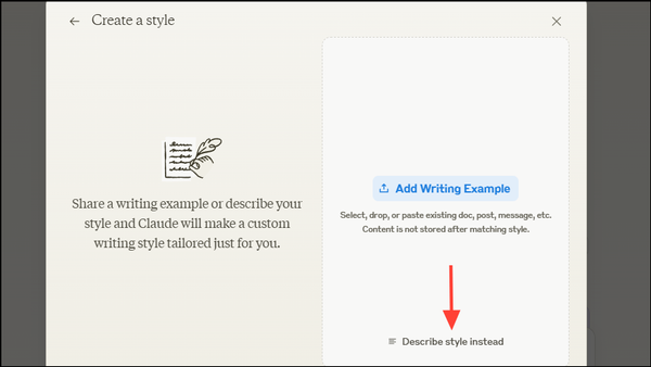 How to use different writing styles in Claude AI
