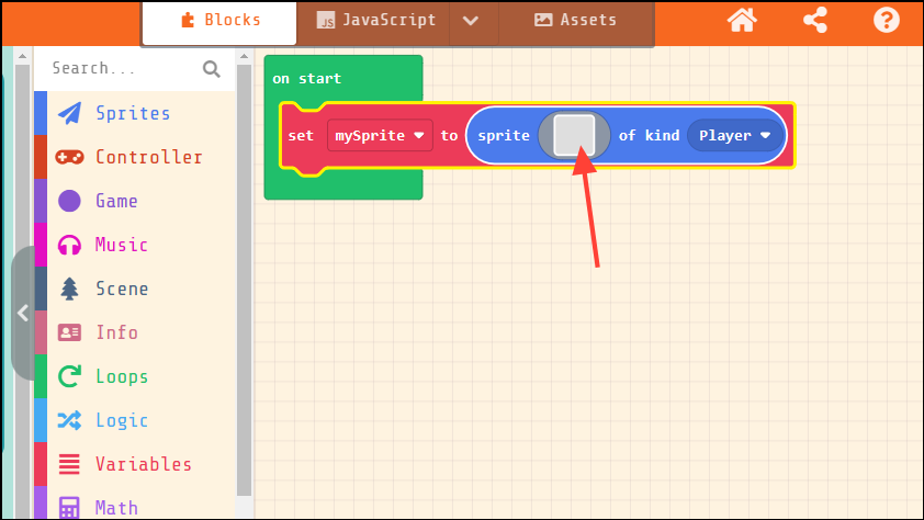 How to make a game on Microsoft MakeCode Arcade