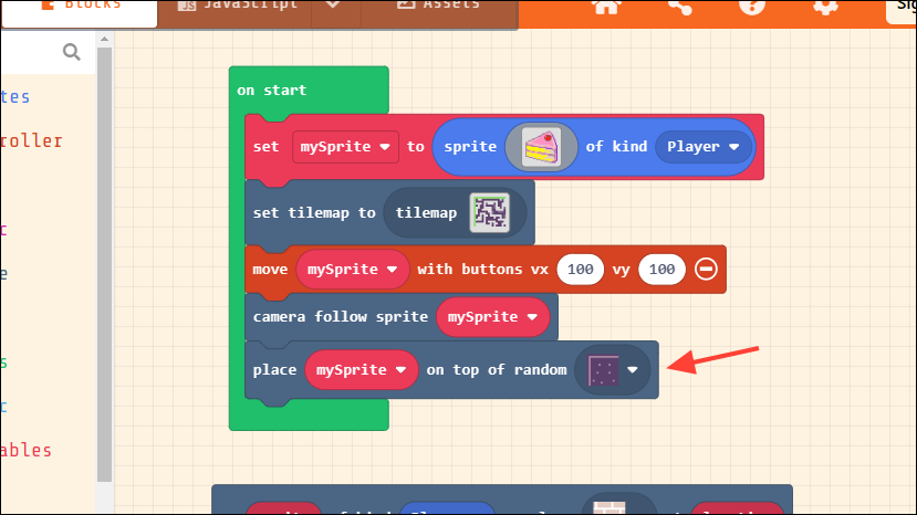 How to make a game on Microsoft MakeCode Arcade