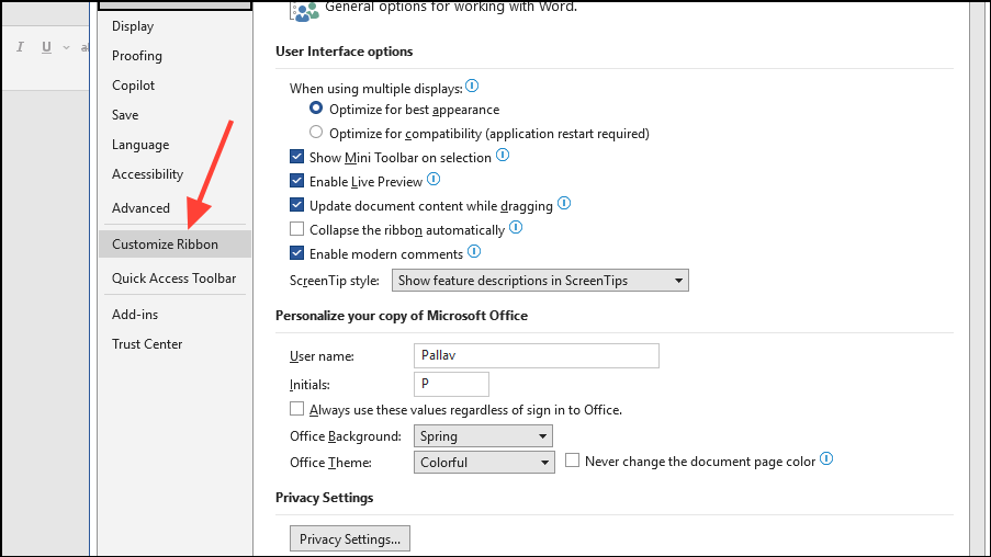 How to add a dropdown list to a Word document