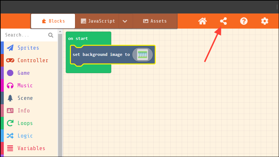 How to make a game on Microsoft MakeCode Arcade