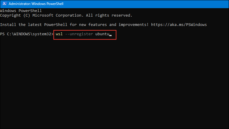 How to completely uninstall WSL on Windows